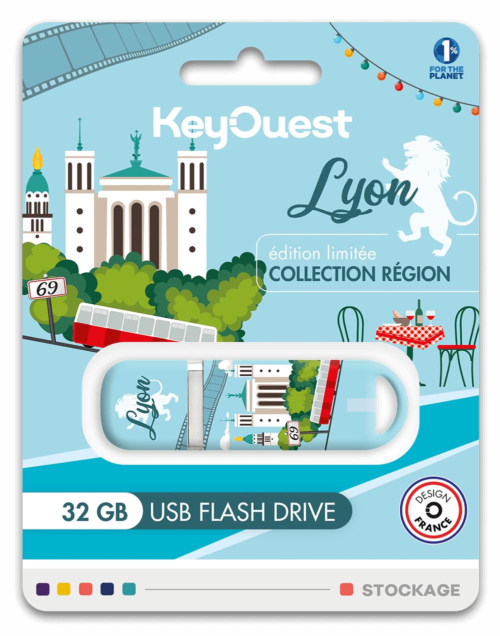 Clé USB Lyon 32 Go - KeyOuest